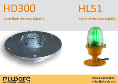 China Surface Level Heliport Lighting 7'' Semi-flush Mount 30cd Green for sale
