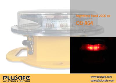 China Clear PC Lens Aviation Obstruction Light Steady Burning LED Red for Stadium for sale