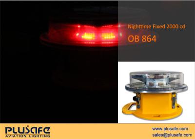 China Night Operation Aviation Obstruction Light Built-in Photo Sensor 50 Lux for Towers for sale