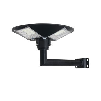 China 120w 200w ufo power all in one solar garden light lifepo4,outdoor pathway yard black solar garden light decorative for sale