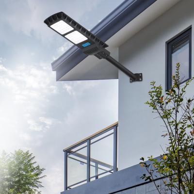 China 100w 200w 300w ABS material  integrated all in one led solar powered street light with auto intensity control for sale