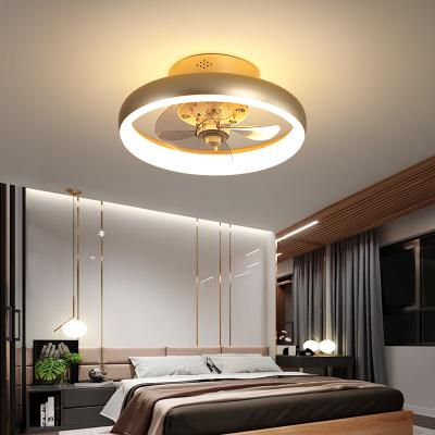 China 36W Modern Light luxury ceiling fan lamp simple invisible bedroom dining room living room children's room fan lamp for sale