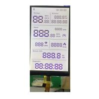 China 10mm X 20mm COG LCD Display 150mm X 80mm COG Segment Displays 500 Cd/M2,segment lcd display,segment lcd for sale