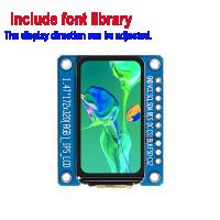 China 1.47-inch high-definition IPS display module with ST7789 driver, featuring a resolution of 172x320, equipped with a character library, and the display direction can be adjusted,segment lcd display,seg for sale
