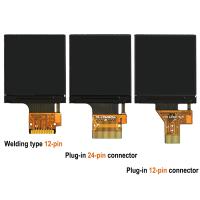 China 1. 30 inches, driven by ST7789, round TFT high-definition display panel, bare screen, 12/24 pins, available in soldered or plug-in type for sale