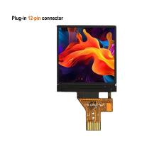 China 1. 30 inches, driven by ST7789, round TFT high-definition display panel, bare screen, 12/24 pins, available in soldered or plug-in type for sale