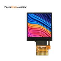 China 1. 30 inches, driven by ST7789, round TFT high-definition display panel, bare screen, 12/24 pins, available in soldered or plug-in type for sale
