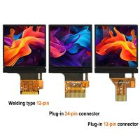 China 1. 30 inches, driven by ST7789, round TFT high-definition display panel, bare screen, 12/24 pins, available in soldered or plug-in type for sale