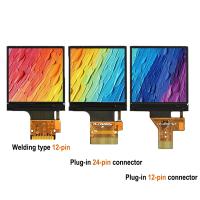 China 1. 30 inches, driven by ST7789, round TFT high-definition display panel, bare screen, 12/24 pins, available in soldered or plug-in type for sale