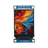 China 2.0 inches, driven by ST7789, 240X320 TFT parallel port high-definition display screen. Optional bare screen or TFT module for sale