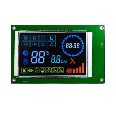 China 4.6-inch VA Segmented LCD PCB Module with Black Mask & Color Silk-Screen,segment lcd display,segment lcd for sale