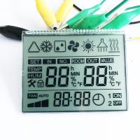 China 3.2 Inch TN Transflective Positive Segment LCD Screen White Background Black Digit for Heat Pump Thermostat Ice Maker,segment lcd display,segment lcd for sale