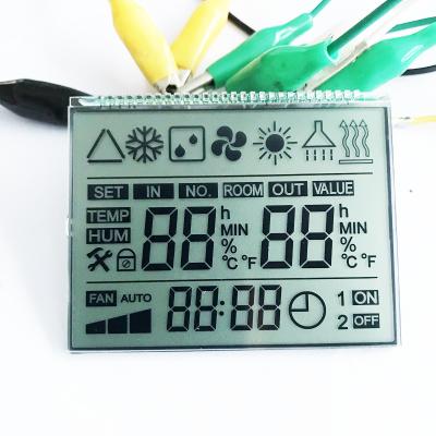China 3.2 Inch TN Transflective Positive Segment LCD Screen White Background Black Digit for Heat Pump Thermostat Ice Maker,segment lcd display,segment lcd for sale