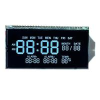 China BTN Black‑Film VA Segment LCD Screen Black Background White Digit for Bluetooth Speaker Clock,segment lcd display,segment lcd for sale