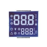 China Custom HTN Negative Blue‑Film Segment LCD Screen for Freezer & Refrigerator Appliance,segment lcd display,segment lcd for sale