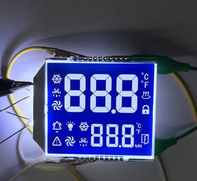 China Custom HTN Negative Blue‑Film Segment LCD Screen for Freezer & Refrigerator Appliance,segment lcd display,segment lcd for sale