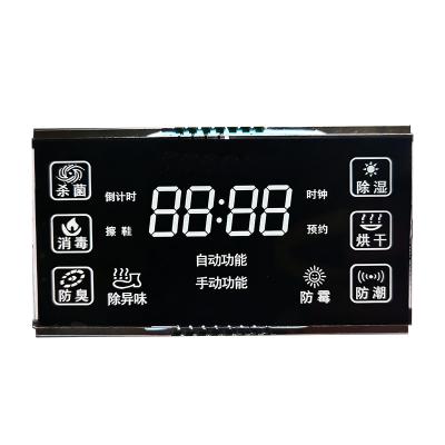 China Custom VA Segment LCD Screen With Touch Function for Smart Home Disinfection Cabinet for sale
