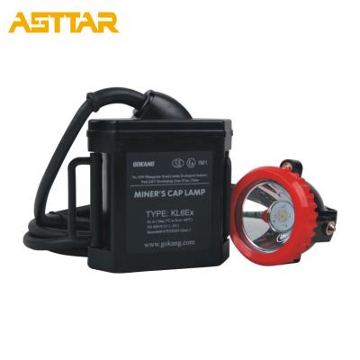 China Kl6ex Rechargeable LED Corded Miner Headlamp Explosion-Proof Mining Cap Lighting Underground for sale