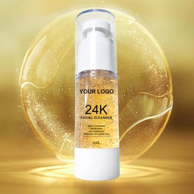 China OEM ODM 24K Gold Facial Cleanser - Vegan Korean Formula with Aloe Vera for Oil Control and Gentle Exfoliation for sale