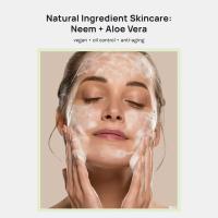 China Vegan Oil Control Facial Cleanser with Neem & Aloe Vera - 96% Organic Extract, pH 5.5 Balance for Sensitive Skin for sale