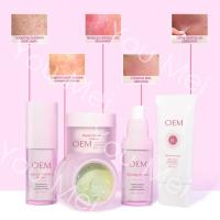 China Pink Facial Skincare Set Sunscreen SPF 60 PA+++ for Sensitive Skin Sunburn Whitening Repair for sale