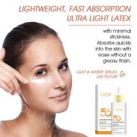 China Customized Collagen Sunscreen Serum SPF50 Anti Aging Brightening Acne Control 30ml for sale