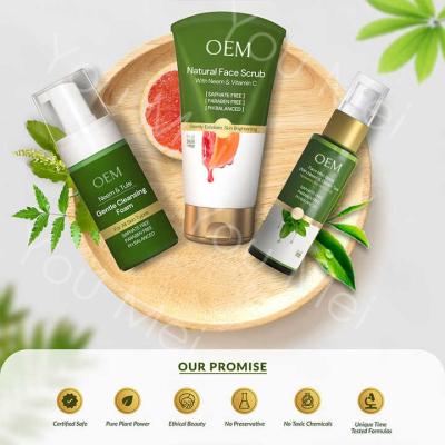 China Customized Collagen Niacinamide Vegan Skincare Set with 5% Niacinamide and 76% Oil Control for All Skin Types for sale
