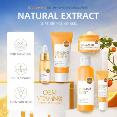 China OEM Vitamin C Skincare Set 100ML with 23.8% L-Ascorbic Acid for Anti-Aging and Brightening for sale