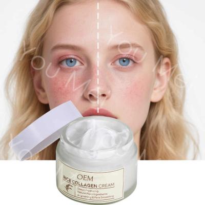 China Vegan Collagen & Rice Bran Cream with 5-20% Rice Extract - Anti-Aging & Brightening Formula for sale