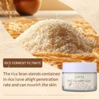 China Vegan Collagen & Rice Bran Cream with 5-20% Rice Extract - Anti-Aging & Brightening Formula for sale