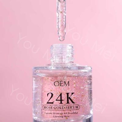 China 24K Gold Rose Serum with Hyaluronic Acid 3-Year Shelf Life for Whitening and Anti-Wrinkle Skincare for sale