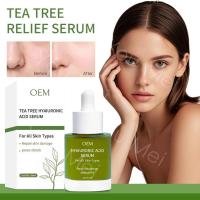 China Tea Tree AHA Vitamin E Face Serum with 25% Tea Tree Extract and Hyaluronic Acid for Acne & Wrinkle Care for sale