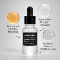 China OEM Custom Hydra-9 Luminous Serum Deep Hydration Brightening Facial Essence Hyaluronic Acid 30ml for sale