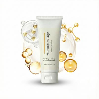 China Custom OEM Vitamin C Brightening Cleanser Amino Acid Formula 100ml for Dull Skin Moisturizing Even Tone for sale