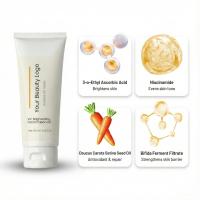 China Custom OEM Vitamin C Brightening Cleanser Amino Acid Formula 100ml for Dull Skin Moisturizing Even Tone for sale