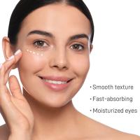 China OEM ODM Brightening Eye Cream Vitamin C Hyaluronic Acid Reduces Dark Circles Fine Lines Puffiness 30ml for sale