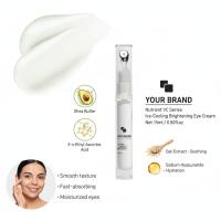 China OEM ODM Brightening Eye Cream Vitamin C Hyaluronic Acid Reduces Dark Circles Fine Lines Puffiness 30ml for sale
