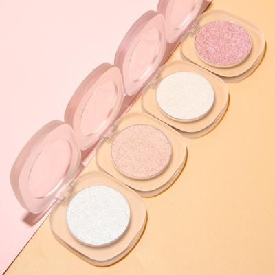 China OEM ODM Vegan Long-Lasting Pressed Powder Highlighter 8g Waterproof Shimmer Face Body Makeup for sale