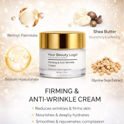 China OEM Custom Firming Anti-Wrinkle Cream with Retinol 0.3% and Hyaluronic Acid for Dry Skin for sale