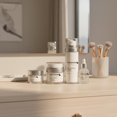 China OEM ODM Custom Deep Moisturizing Whitening Acne Control Skincare Set 100ml Cream Lotion for sale