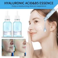 China Private Label Hyaluronic Acid Facial Essence Serum 30ml Anti Wrinkle Whitening Deep Moisturizing Vitamin B5 for sale