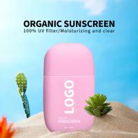 China SPF 50 Mineral Sunscreen Lotion Zinc Oxide Clear Gel Body Lotion 30ml OEM ODM Paraben Free for sale