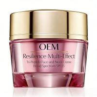 China OEM ODM Multi Effect Tripeptide SPF15 Facial and Neck Cream Moisturizing Firming Whitening Acne Removing All Skin Types for sale