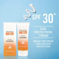 China OEM ODM Customized SPF 30 Natural Herbal Skincare Moisturizing Sunscreen UV Protection Whitening Sunscreen for sale