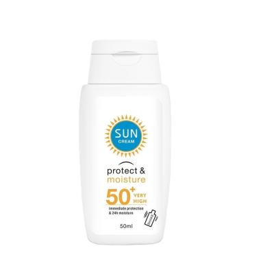China OEM ODM Brand Custom Organic Korean-style Cosmetics Natural SPF Daily Skincare Brightening Sunscreen SPF 50 for sale
