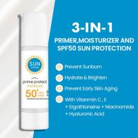 China OEM ODM Brand Custom Organic Korean-style Cosmetics Natural SPF Daily Skincare Brightening Sunscreen SPF 50 for sale