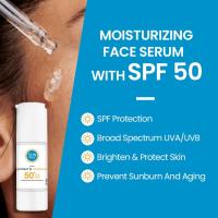China OEM ODM Brand Custom Organic Korean-style Cosmetics Natural SPF Daily Skincare Brightening Sunscreen SPF 50 for sale