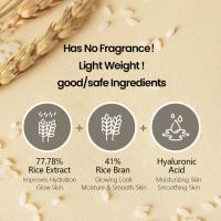 China OEM ODM Korean Rice UV Sunscreen SPF 50 Instant Whitening and Whitening Organic Rice and Probiotics Vegetarian for sale