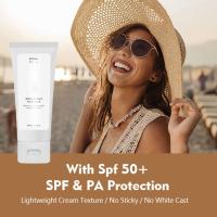 China OEM ODM brand customized organic Korean UV sunscreen SPF 50 instant whitening and relieving rice sunscreen vegetarian 50ml protection for sale