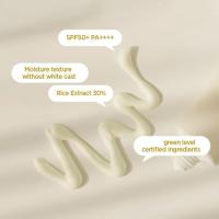 China OEM ODM Rice Extract SPF 50 Sunscreen Organic Shea Butter Natural Skincare Brightening and Moisturizing Effect for sale